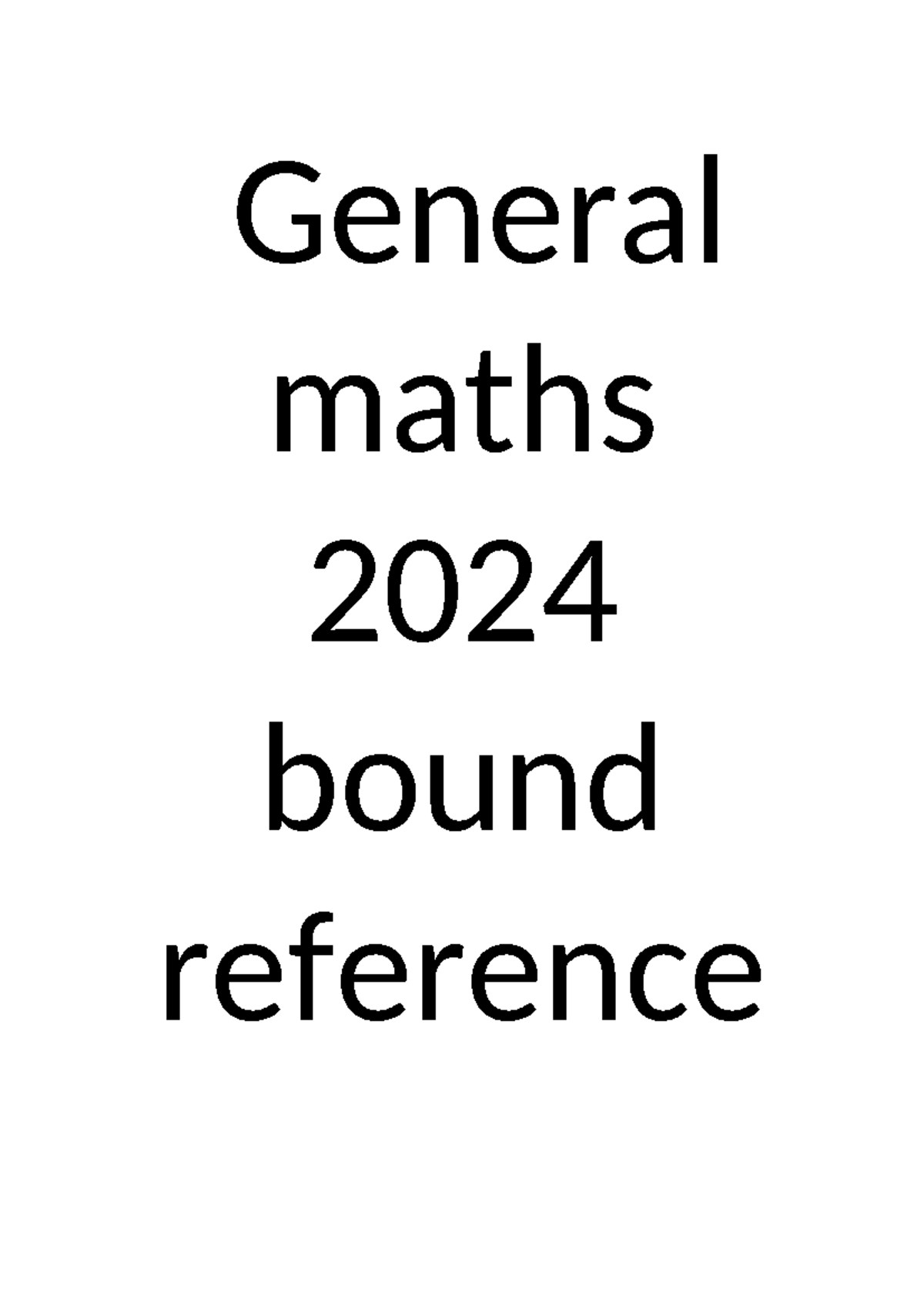 General maths 2024 bound reference - General maths 2024 bound reference Chapter 1 1A Types of ...