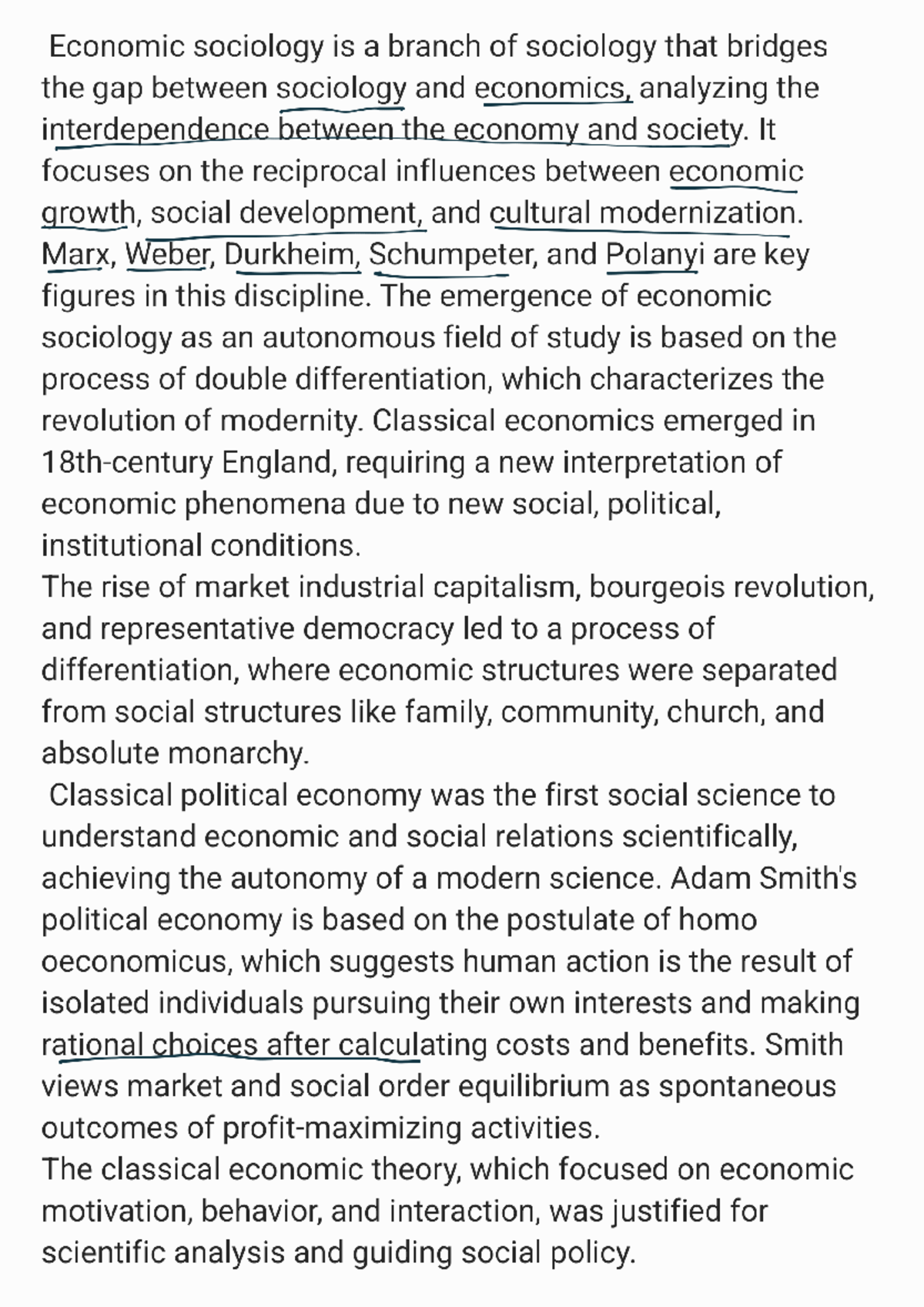 Notes 240311 210545 - Economic Sociology - Studocu