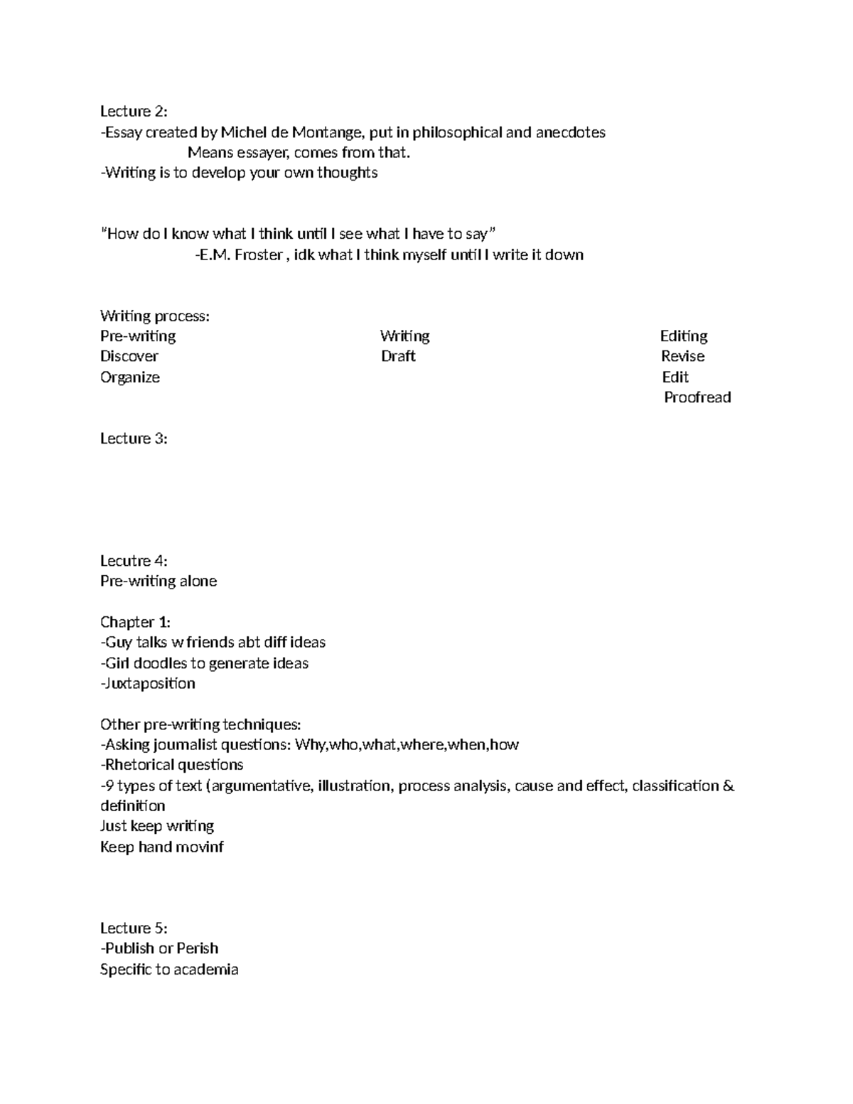 Lectures 2 & 3 - English - Lecture Notes of 2nd and 3rd weeks - Lecture ...