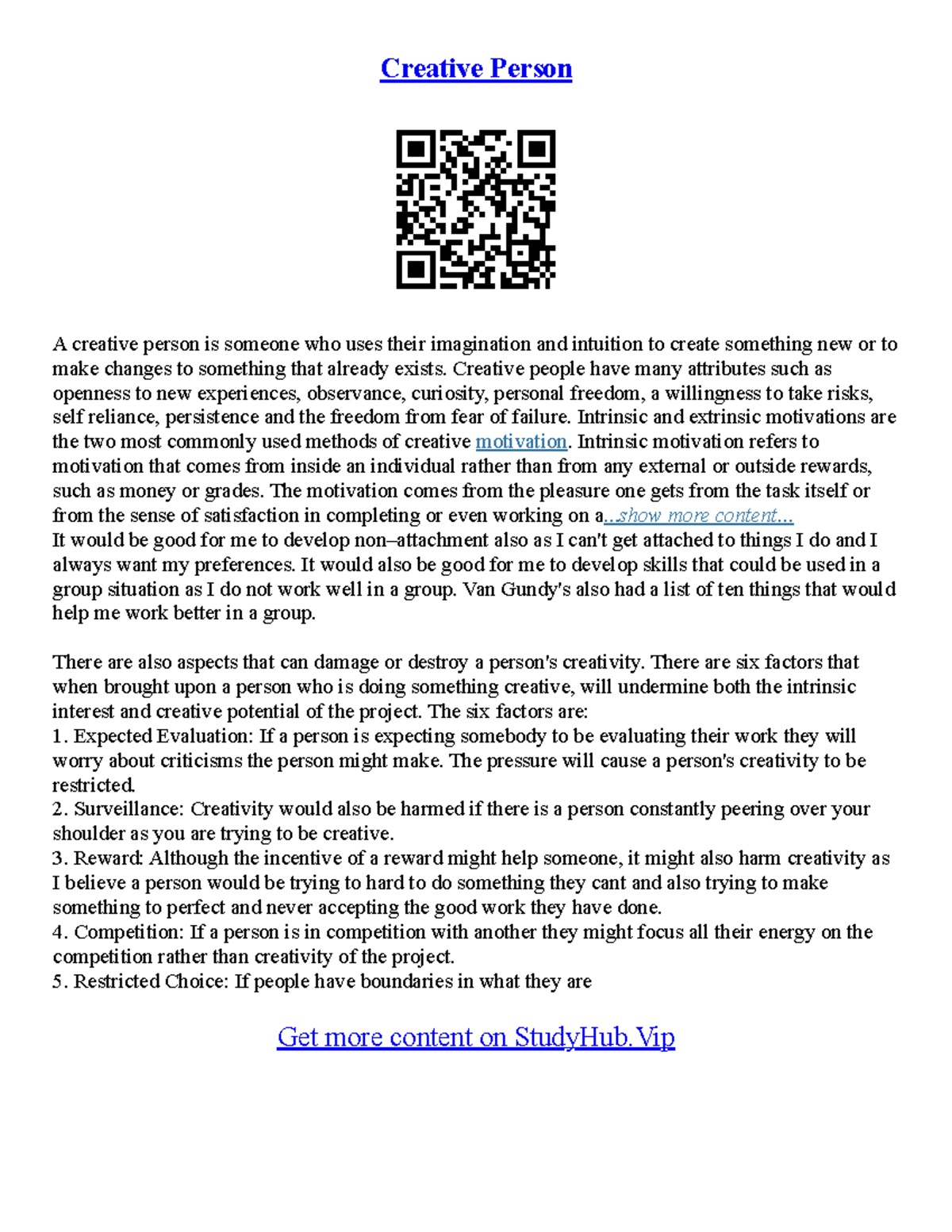 Essay Describe A Person - Creative Person A creative person is someone ...