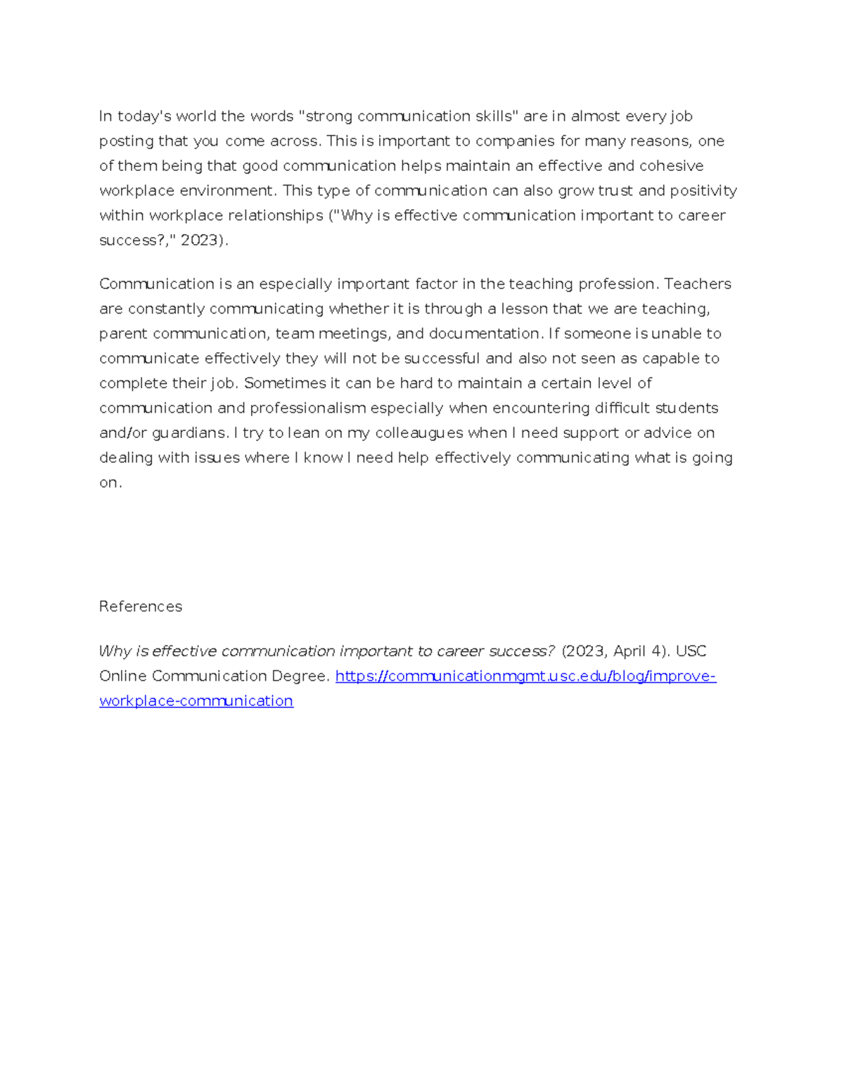 1.2 Discussion - Assigned course material - In today's world the words ...