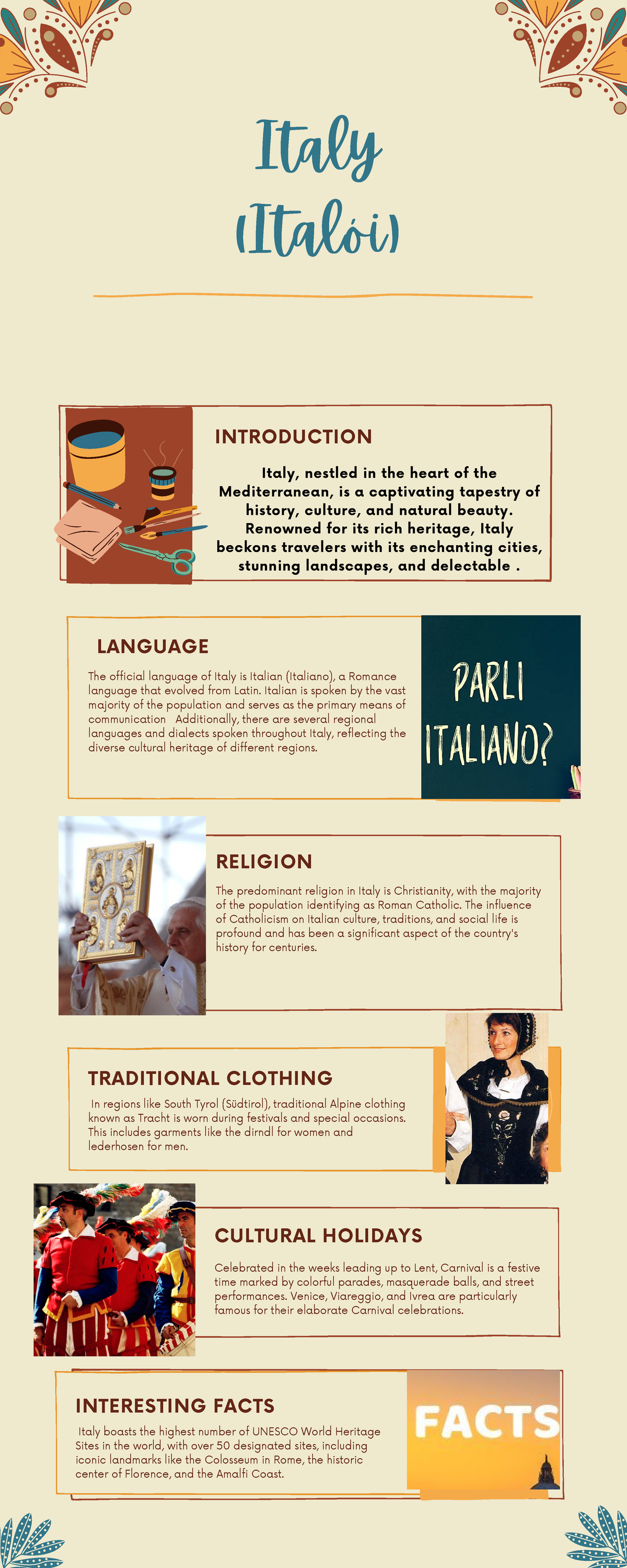 Assignment - hi hello - Italy (Italói) INTRODUCTION LANGUAGE The ...