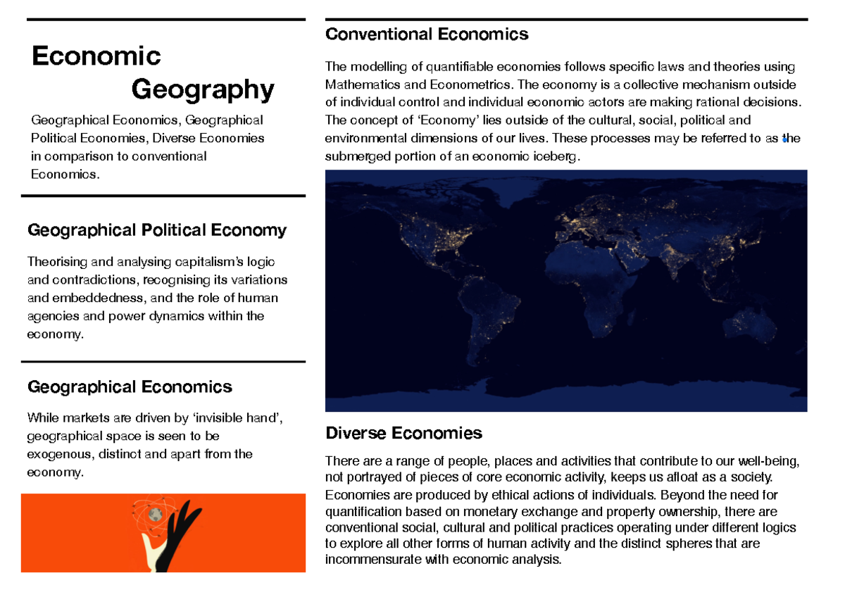 Economic Geography - Conventional Economics The modelling of ...