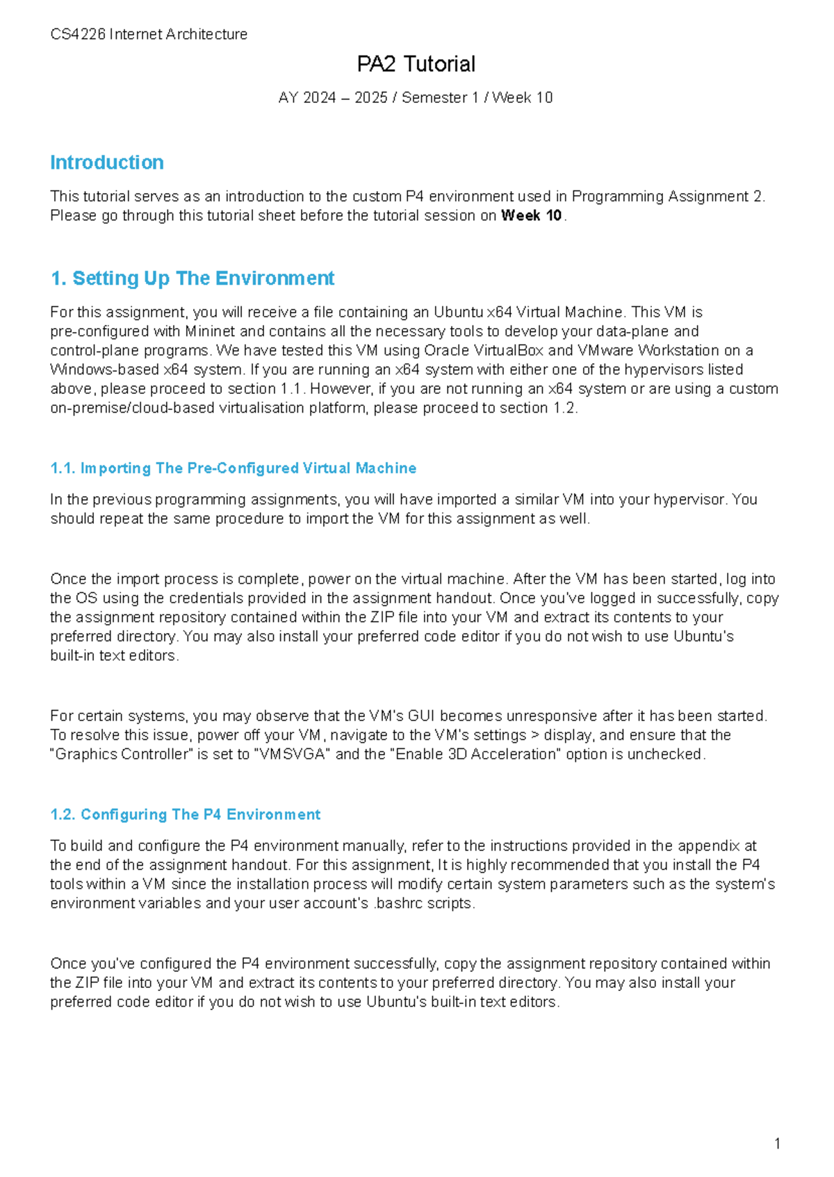CS4226 PA2 Tutorial Sheet - PA2 Tutorial AY 2024 – 2025 / Semester 1 ...