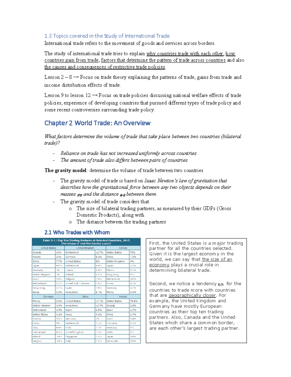 2 - Lecture Note Chap.2-2 - 1 Topics covered in the Study of ...