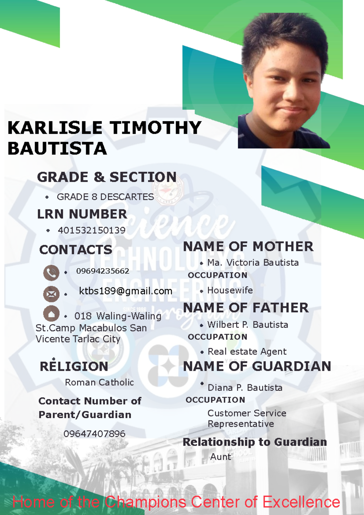 Karlisle-Timothy-Bautista-8-Descartes-Students-Profile.pptx - Home of ...