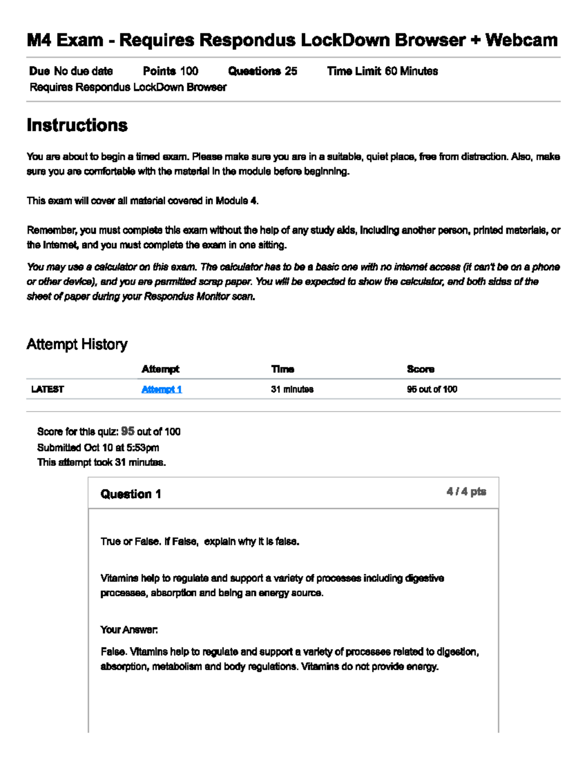 M4 Exam - Requires Respondus Lock Down Browser + Webcam - BIOD 121 ...