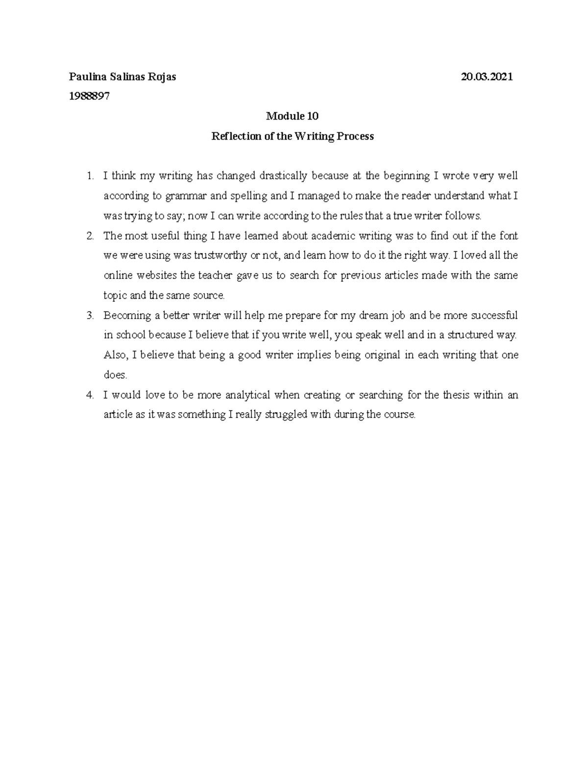 Module 10 - Nota: 95 - Paulina Salinas Rojas 20. 1988897 Module 10 ...