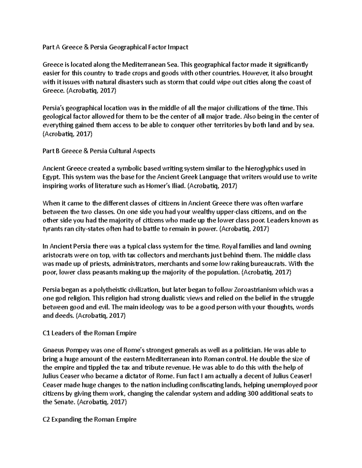 Western Civ Task 2 Redo - Answer to questions for task 2 - Part A ...