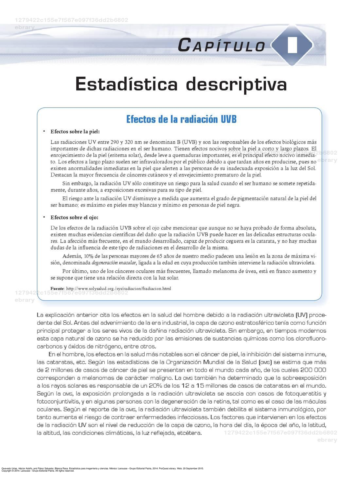 Estadistica descriptiva e inferencial - Studocu