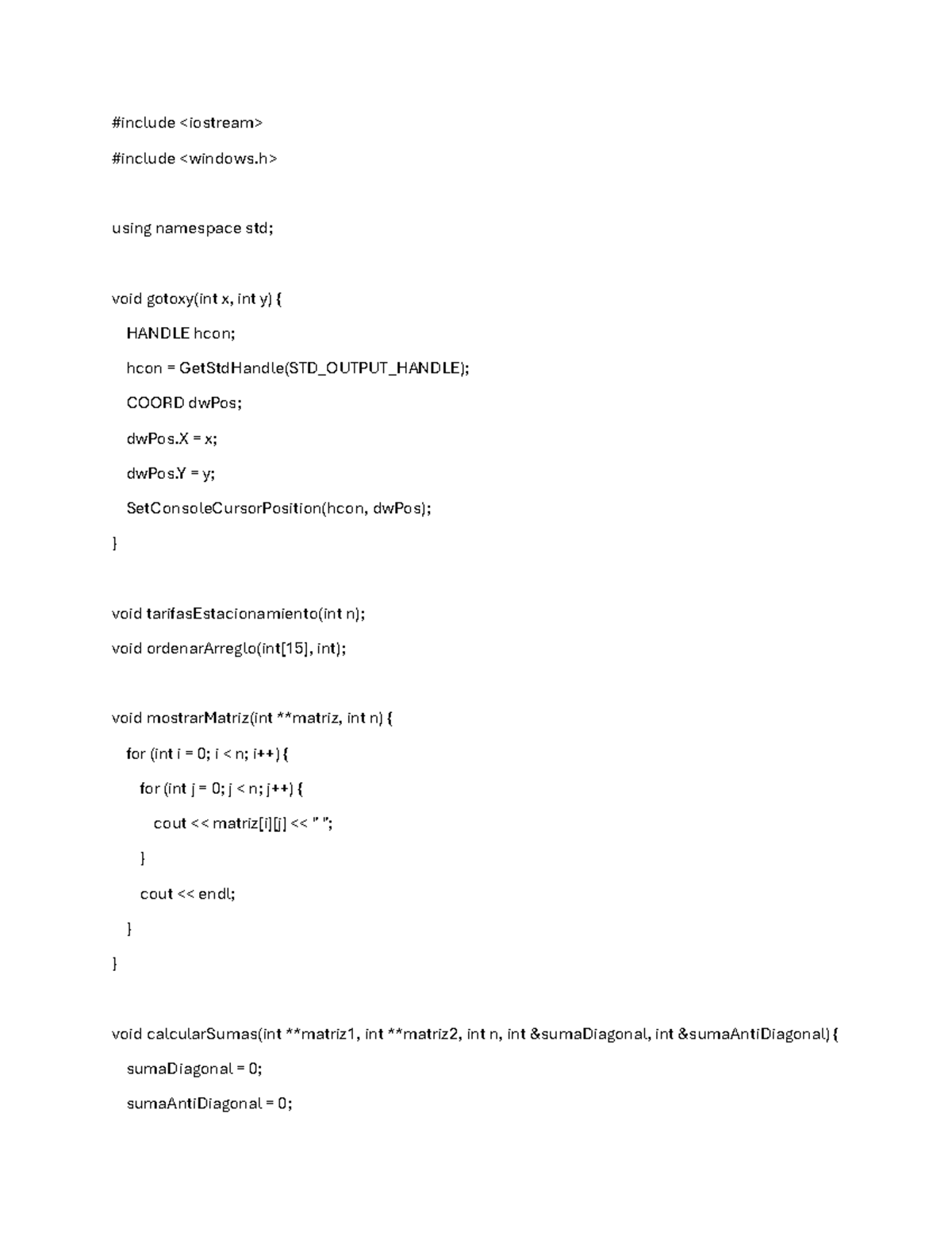 Codigo Practica 2 3er Parcial - #include #include using namespace - Studocu