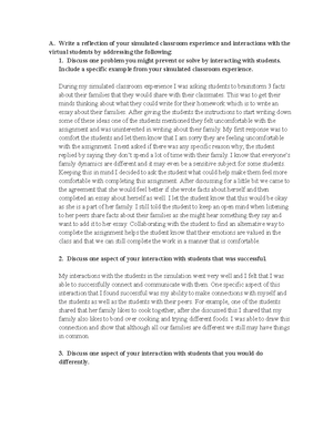 DLM2 TASK 1 Equity Pedagogy - A. Reflect on how each of the following ...