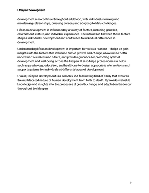 Lifespan Development-7 - Lifespan Development 7 cognitive development ...