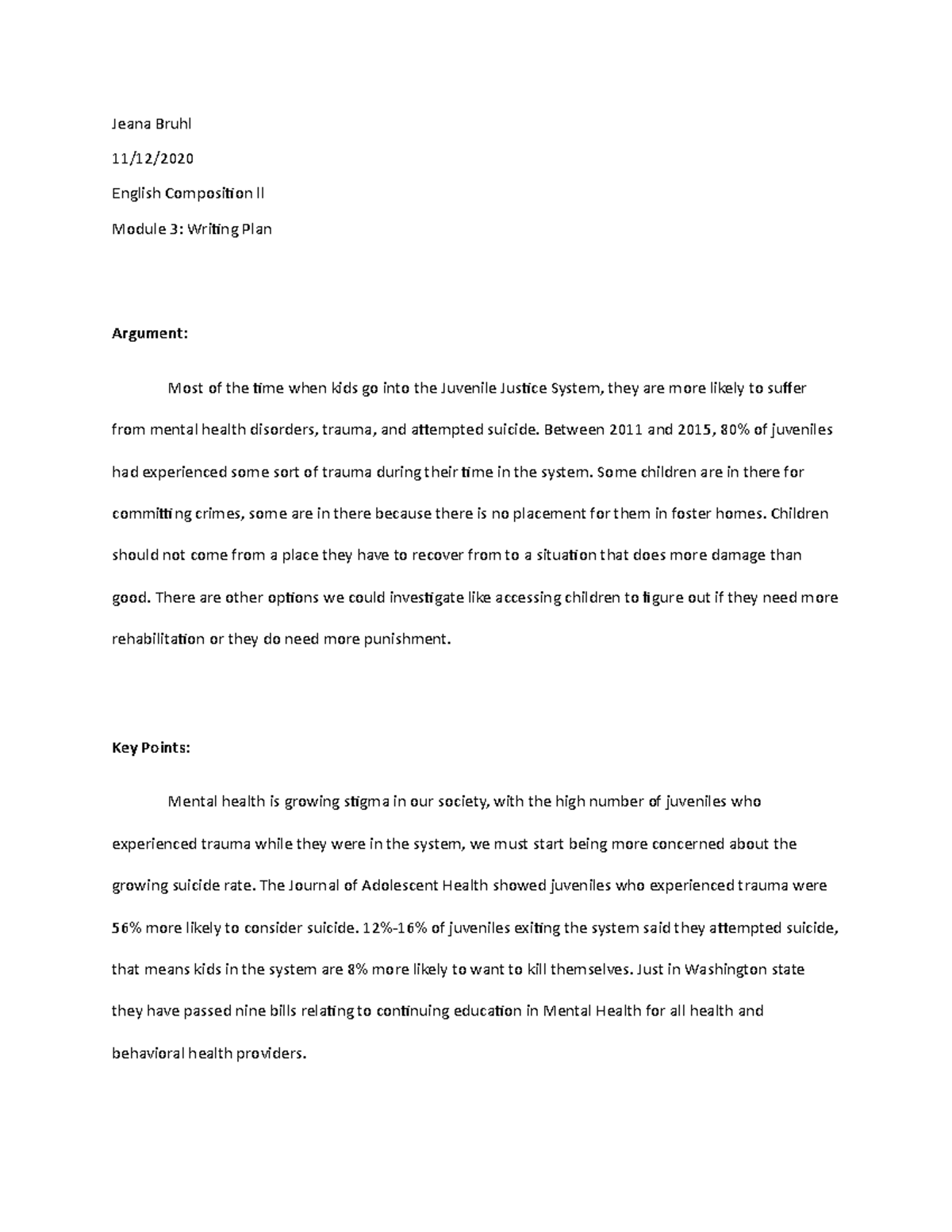 English Comp ll Module Three - Jeana Bruhl 11/12/ English Composition ...