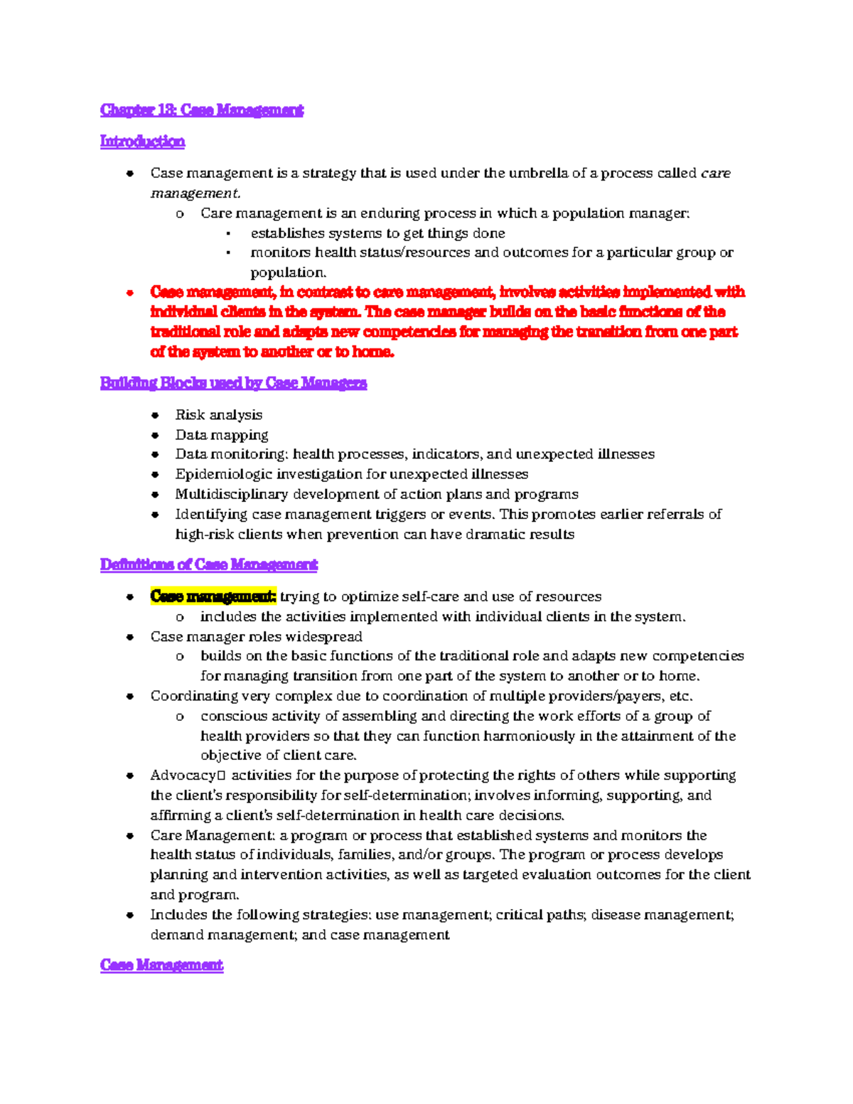 Chapter 13 Case Management - Chapter 13: Case Management Introduction ...