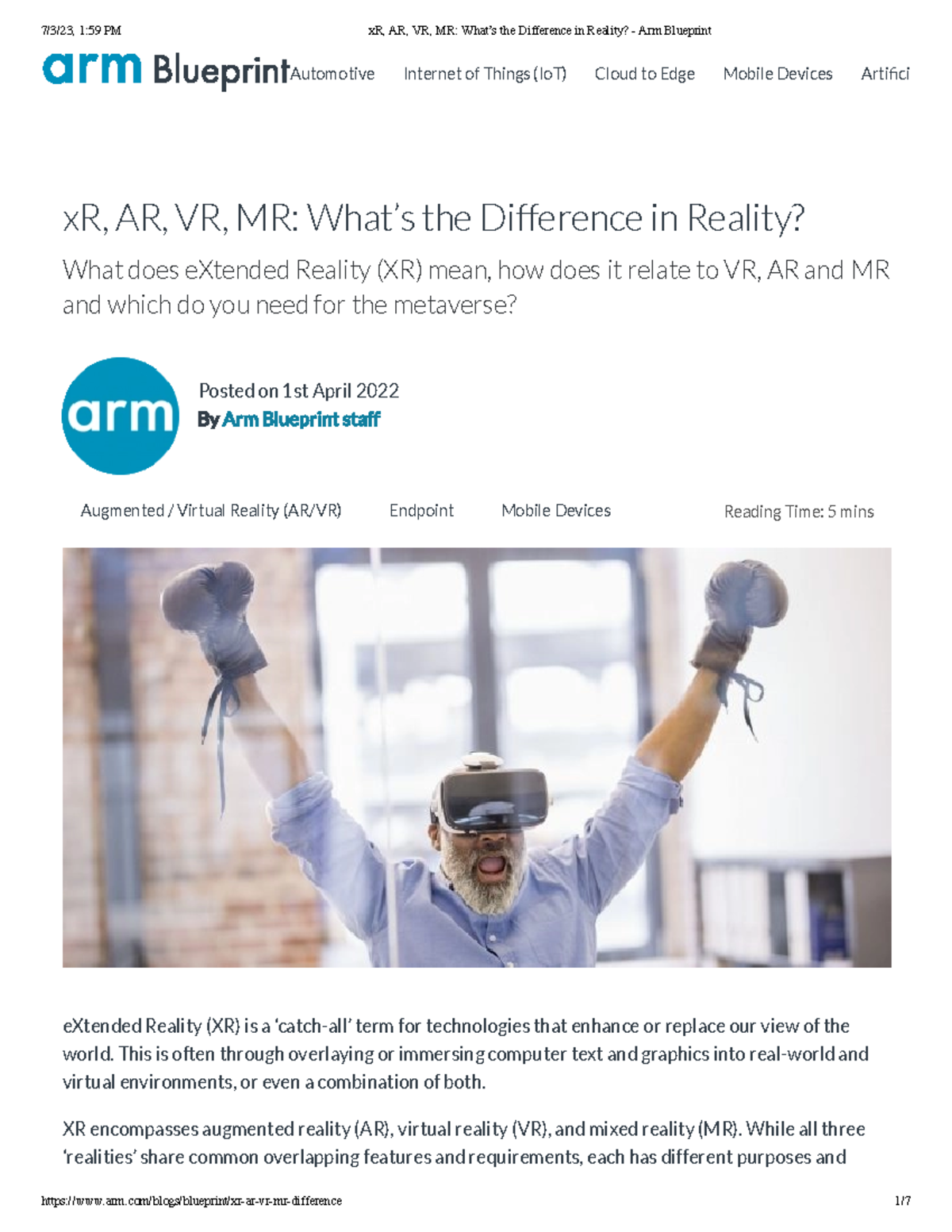 X R, AR, VR, MR What’s the Difference in Reality - xR, AR, VR, MR: What’s the Difference in ...