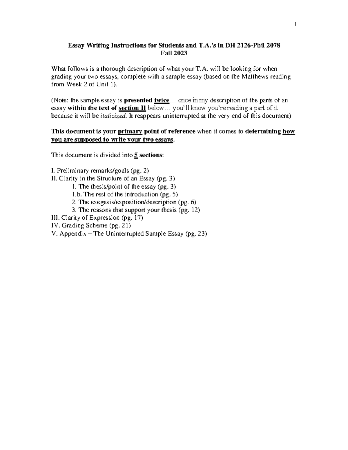 Prof Template on how to write essay - Essay Writing Instructions for ...