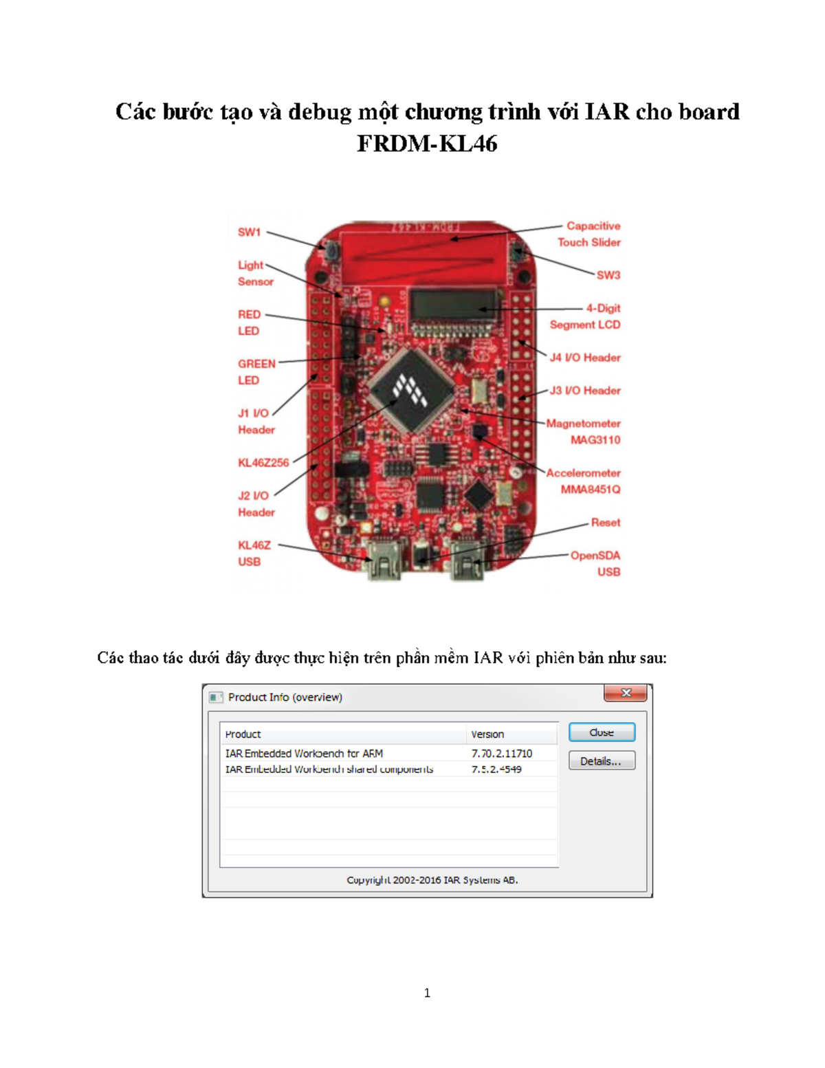 Create new project IAR - Các bước tạo và debug một chương trình với IAR cho board FRDM-KL Các ...