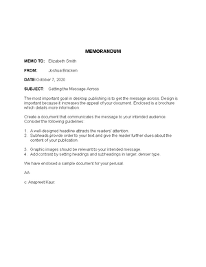 Distribution List memo with list - MEMORANDUM MEMO TO: Distribution ...