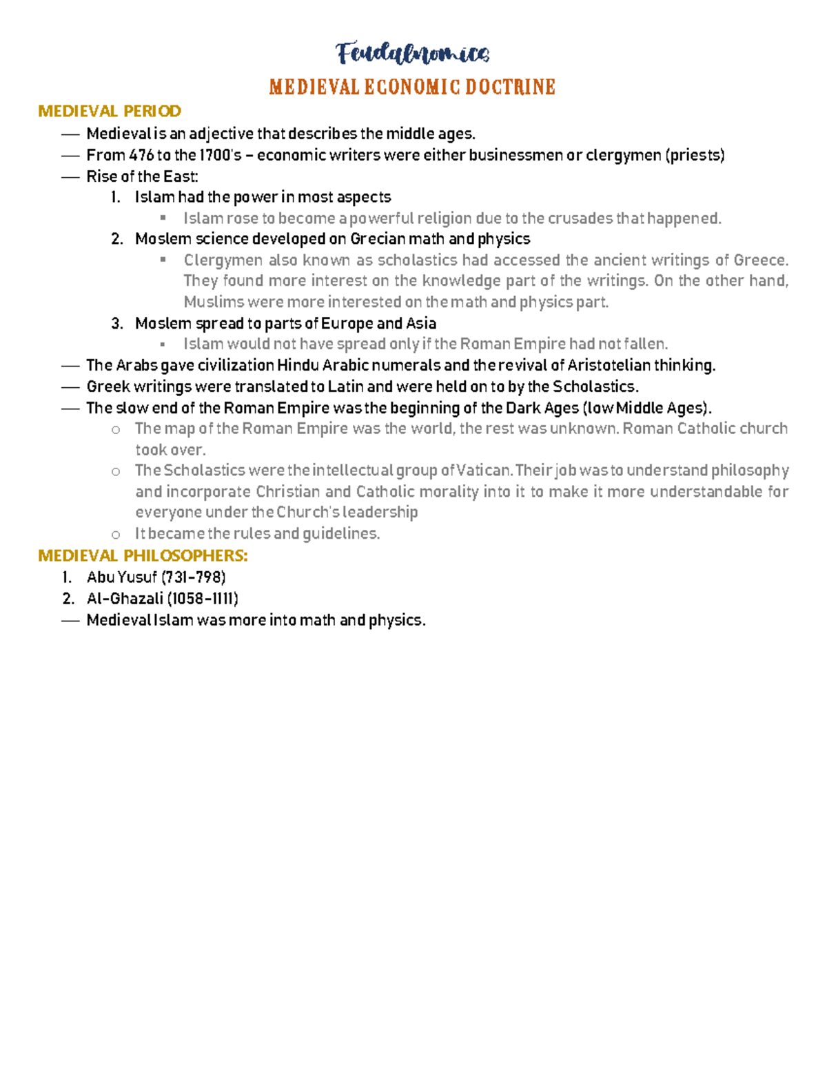 Medieval - Feudalism and its significance - Feudalnomics MEDIEVAL ...