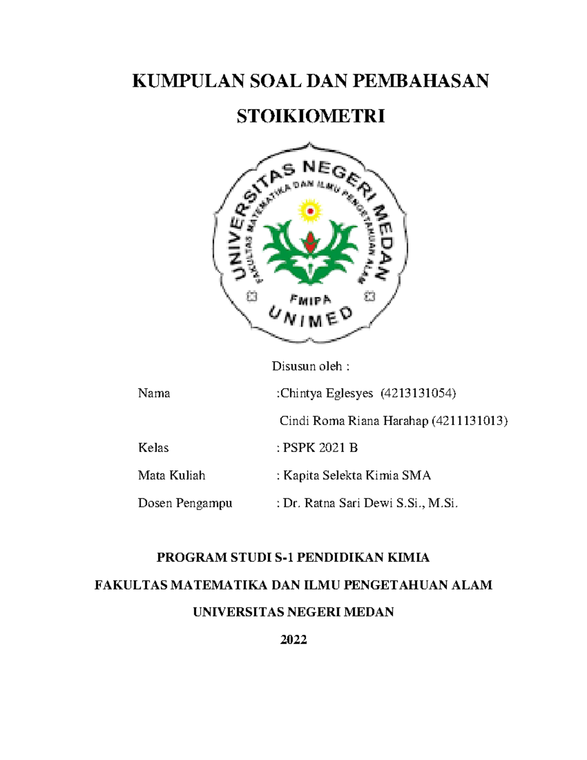Merging Result-merged - KUMPULAN SOAL DAN PEMBAHASAN STOIKIOMETRI ...
