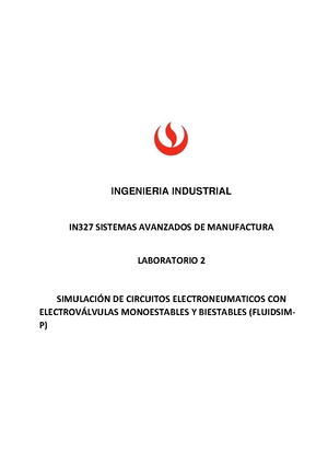 Laboratorio 1 - Sensores Actuadores - INGENIERIA INDUSTRIAL II251 SISTEMAS AVANZADOS DE ...