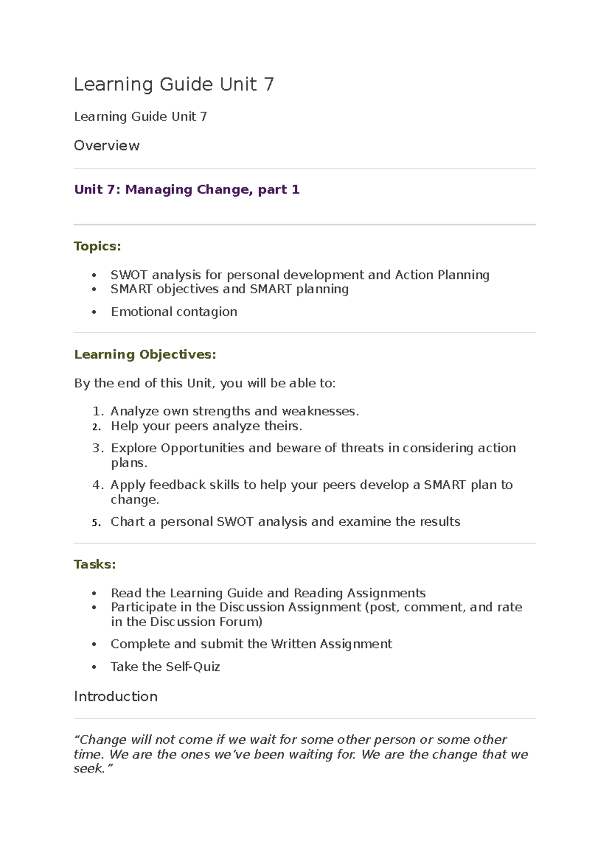 Learning Guide Unit 7 PSYC 1205 - Learning Guide Unit 7 Learning Guide Unit 7 Overview Unit 7 ...