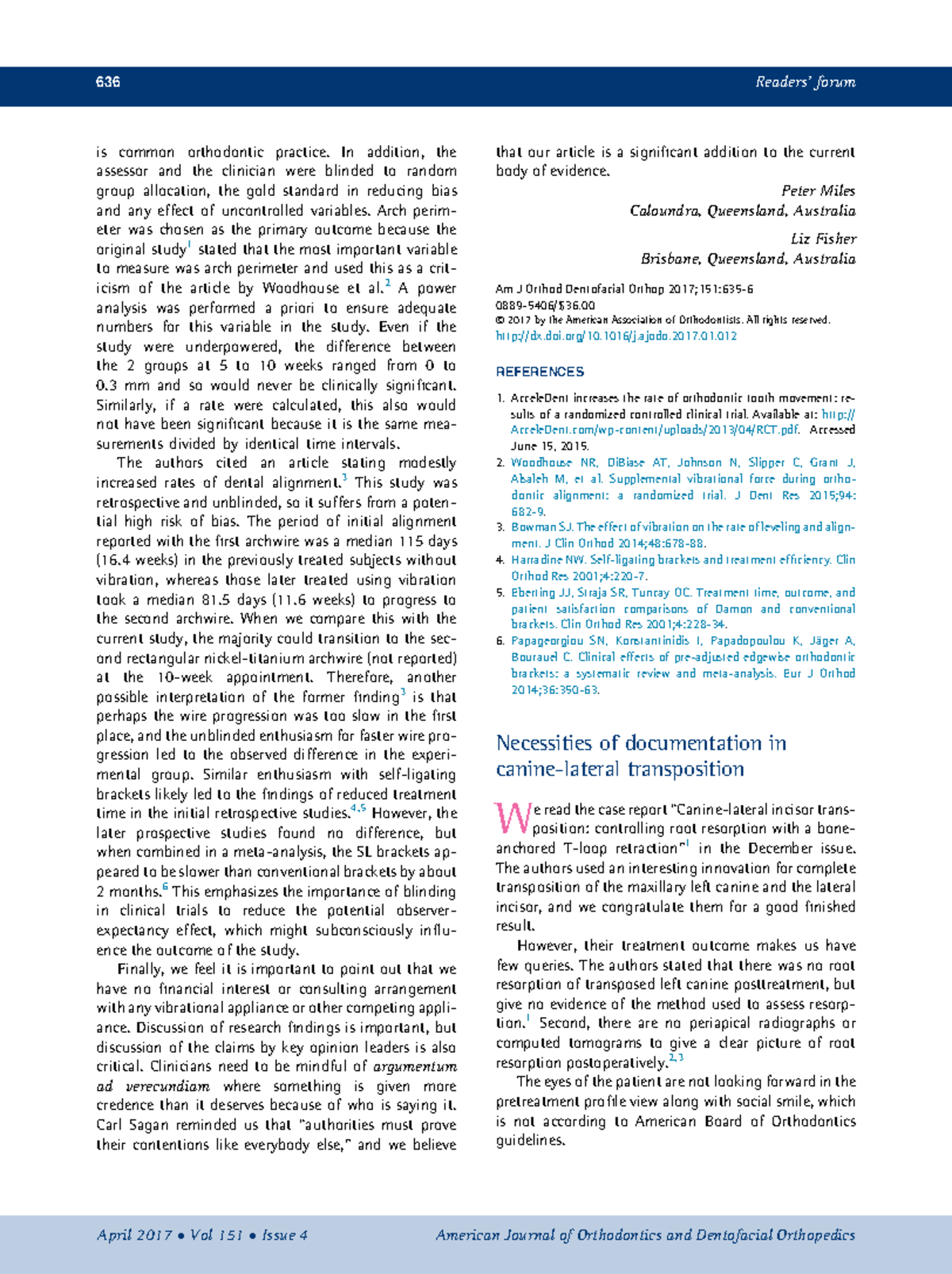 Necessities of documentation in canine lateral tra - is common ...