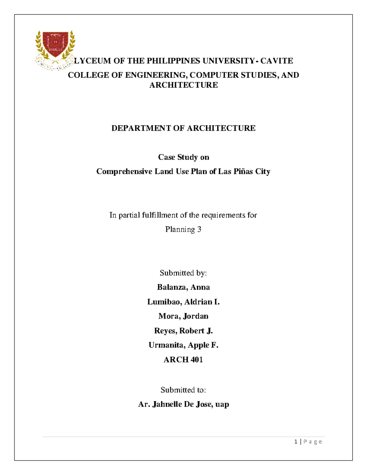 CASE- Study-OF-CLUP-OF-LAS- Pinas - LYCEUM OF THE PHILIPPINES ...