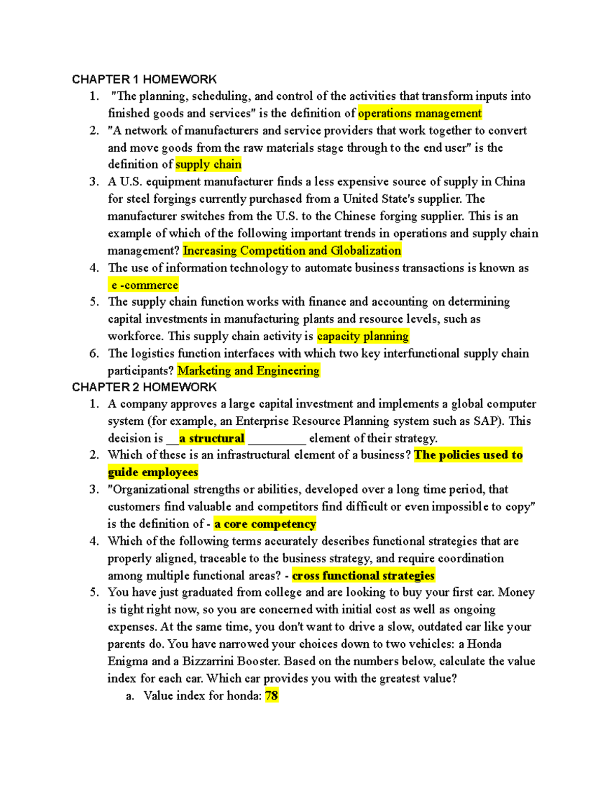SCA 255 Study Guide EXAM 1 - CHAPTER 1 HOMEWORK 1. "The planning ...