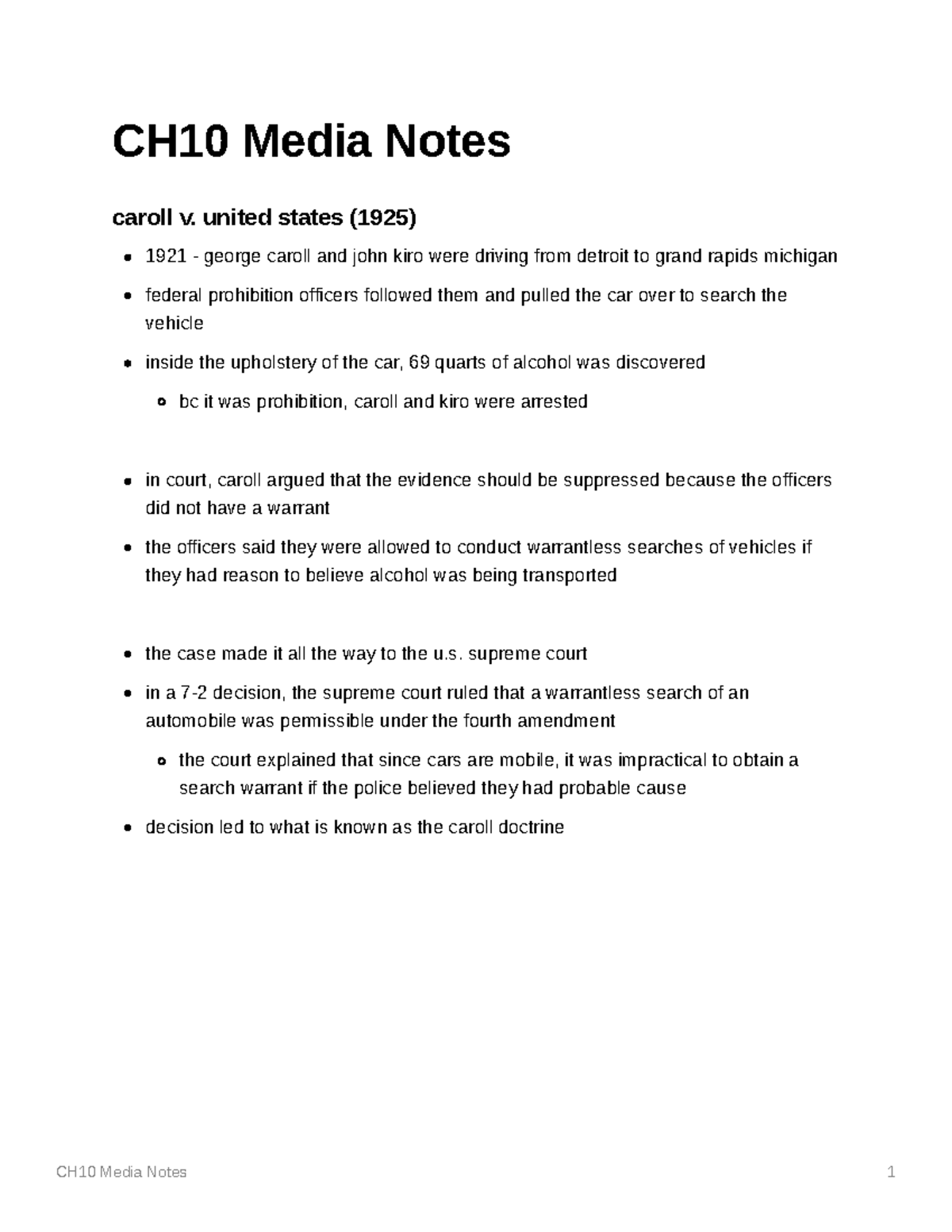CH10 Media Notes - united states (1925) 1921 - george caroll and john ...