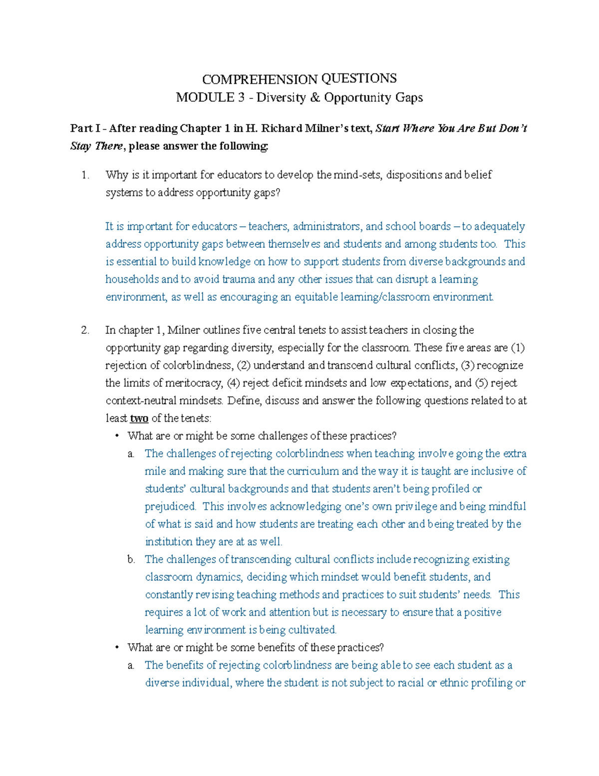Module 3Comprehension Questions - COMPREHENSION QUESTIONS MODULE 3 ...