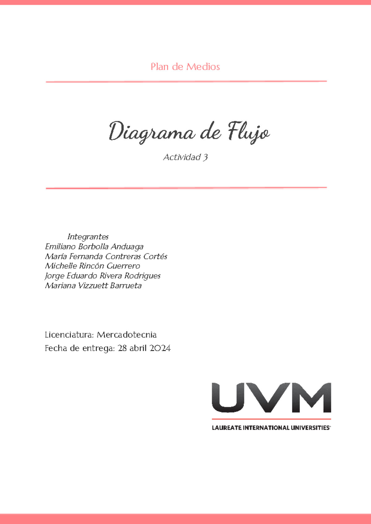 Actividad 3. Diagrama de Flujo - plan de medios - Plan de Medios ...