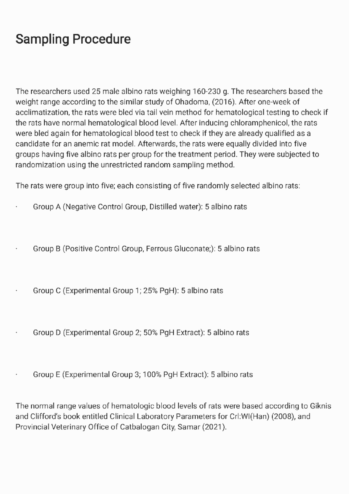 Sampling - Medtech - Studocu