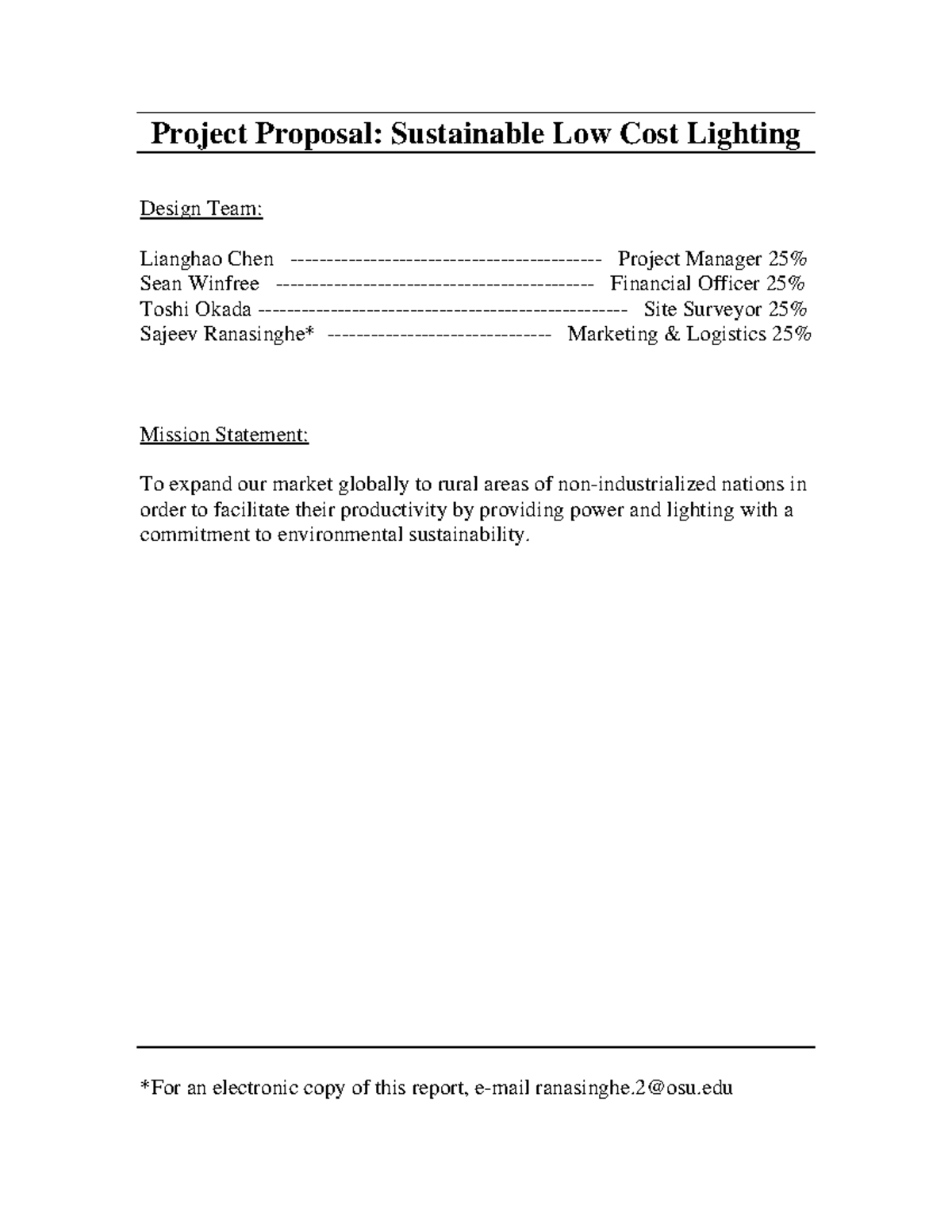 481 Final Project - Assignment Material - Project Proposal: Sustainable ...