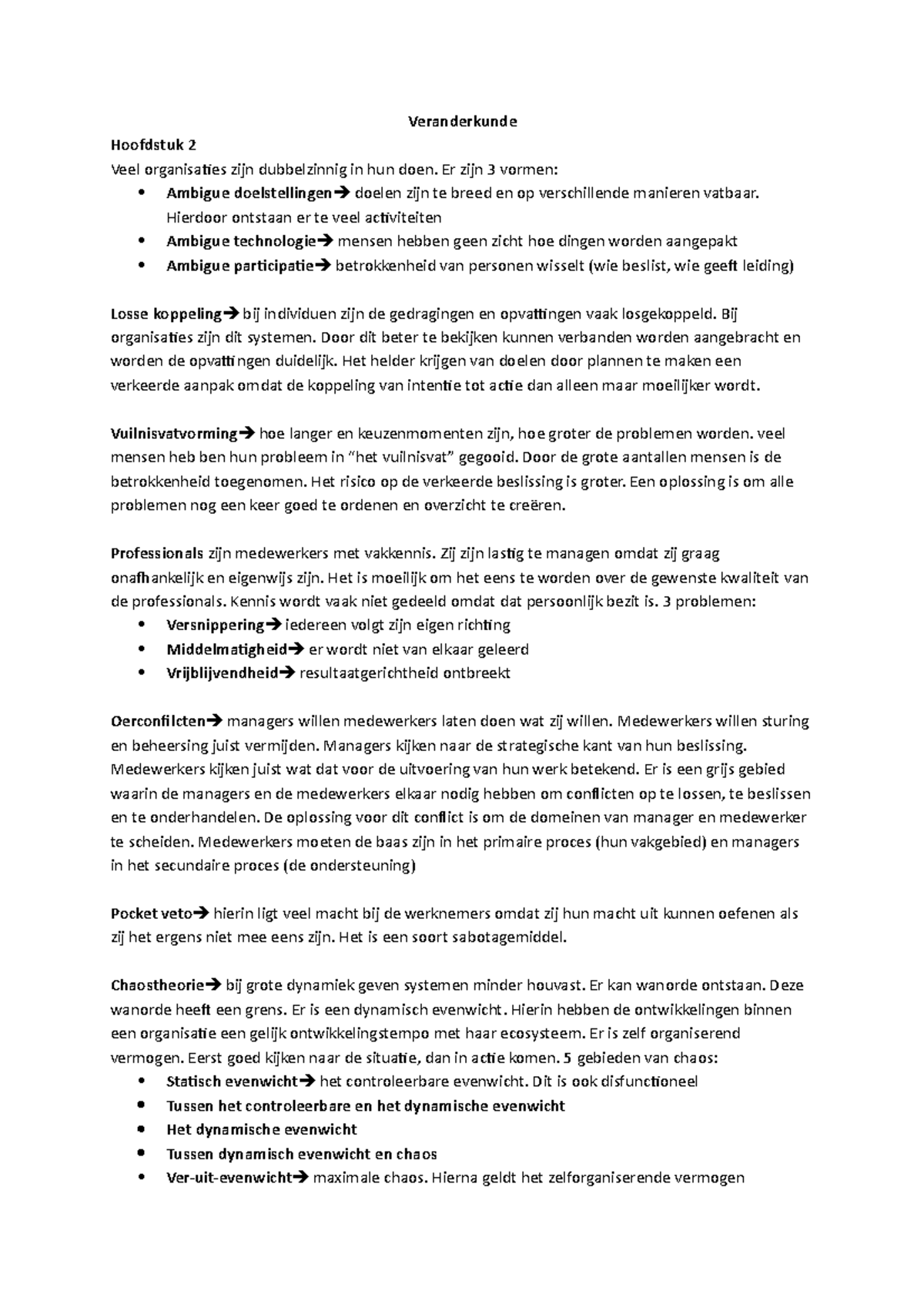 Veranderkunde blok 7 - Samenvatting Leren Veranderen - Veranderkunde ...