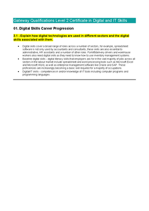 3.2 - Compare the digital skills required for two different job roles ...