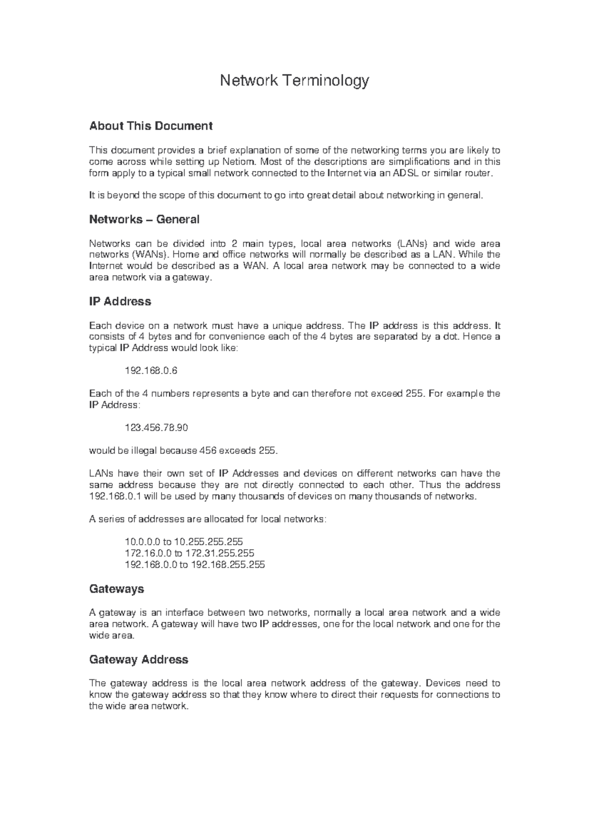Network Terminology - Cse - Network Terminology About This Document This document provides a ...