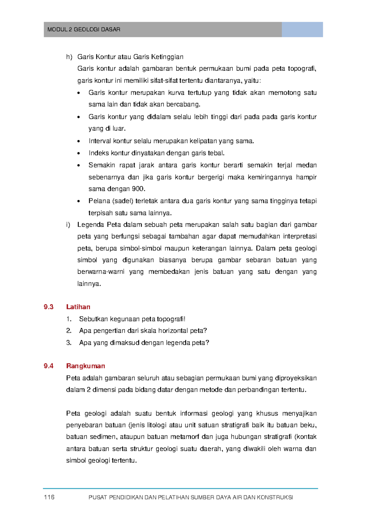 Face0 2 - Tugas geologi - MODUL 2 GEOLOGI DASAR 116 PUSAT PENDIDIKAN ...