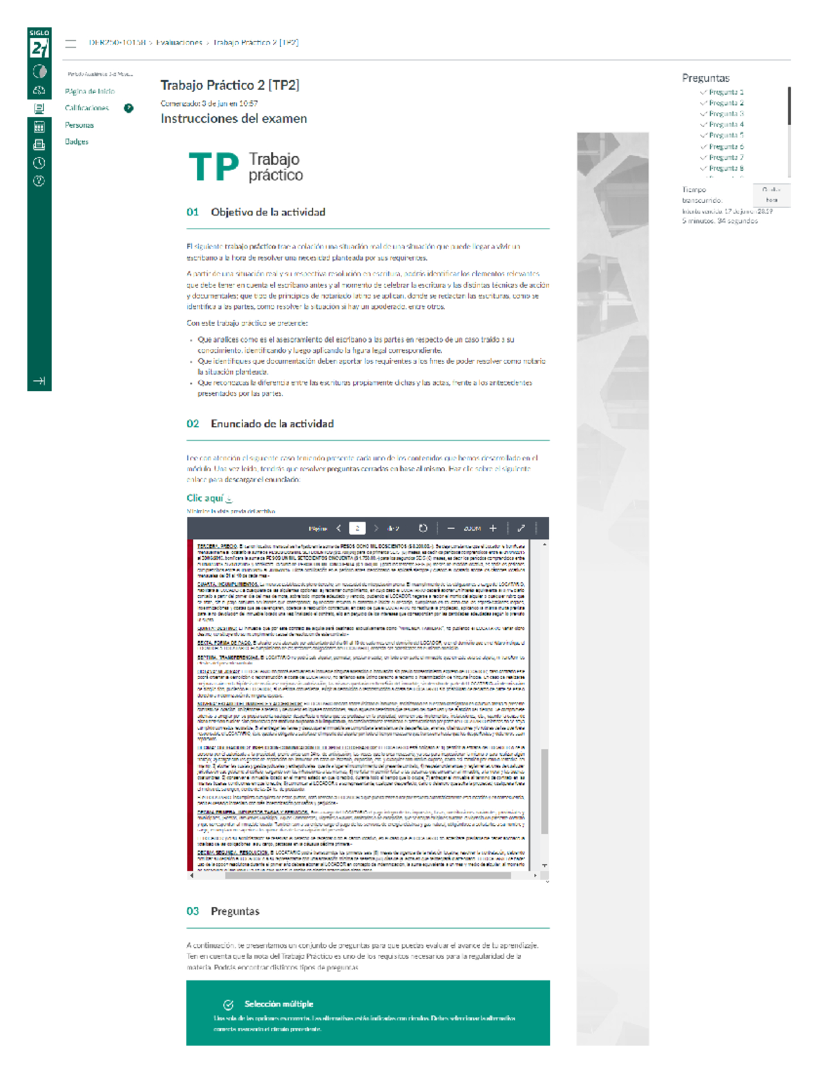 Trabajo Práctico 2 [TP2] 95% - Marco Legal de las Organizaciones - Studocu