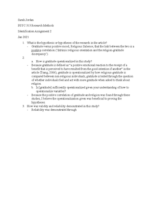 Operational Definitions Exercise - Martin September 2 2023 Operational ...