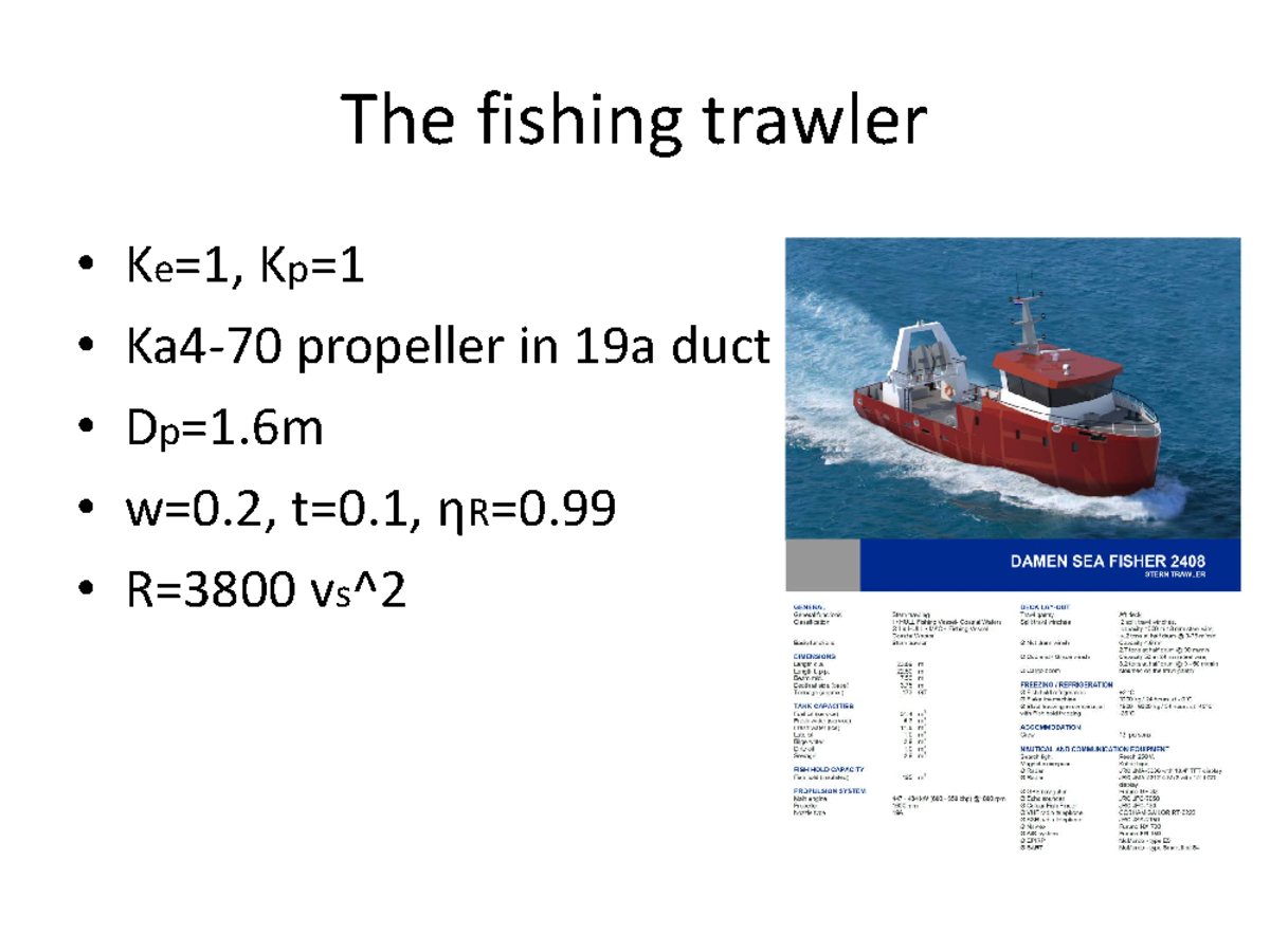 Seminar assignments - Answers to matching problem - Fishing vessel ...