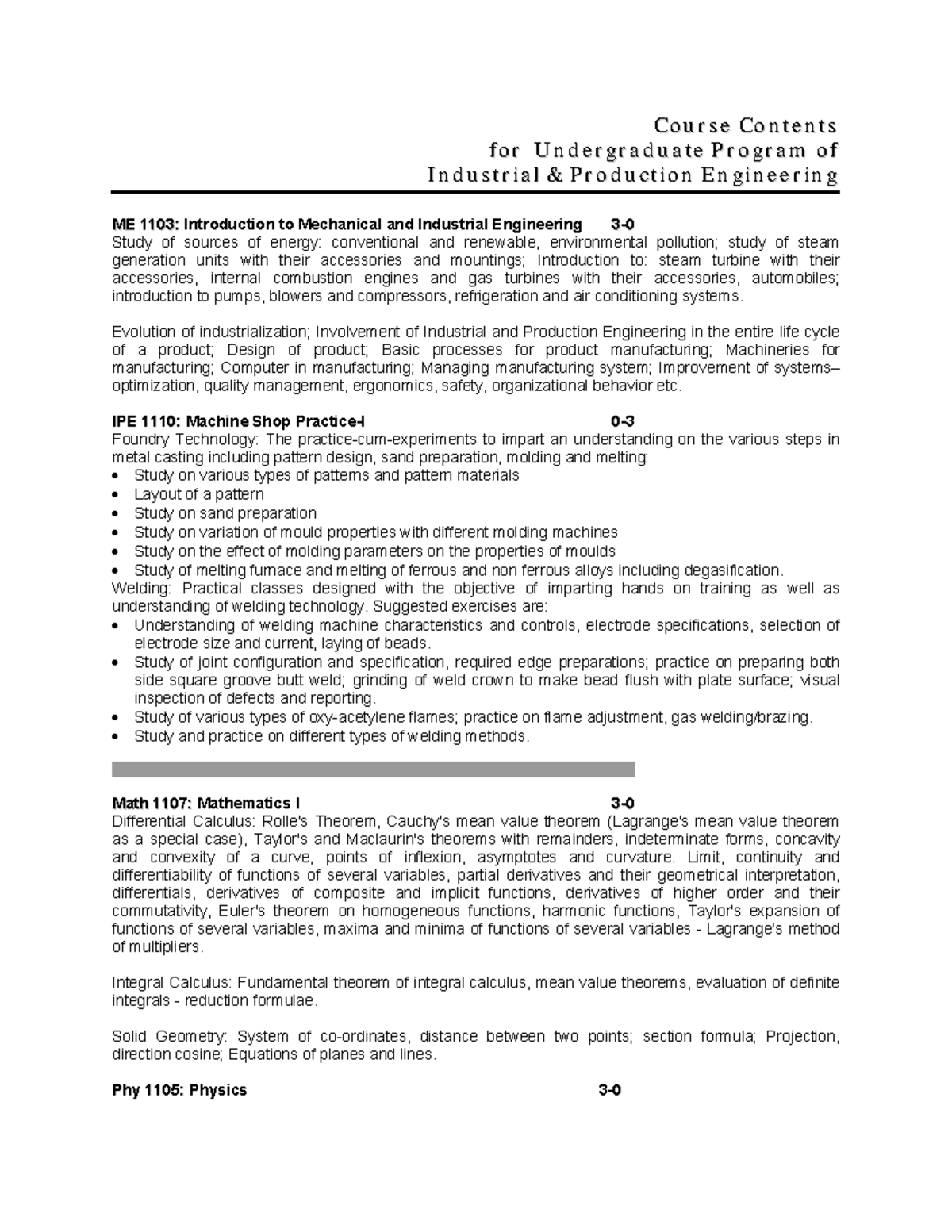 Course-Content IPE - Warning: TT: undefined function: 32 CCo o u u r r s s e e CCo o n n tte e n ...