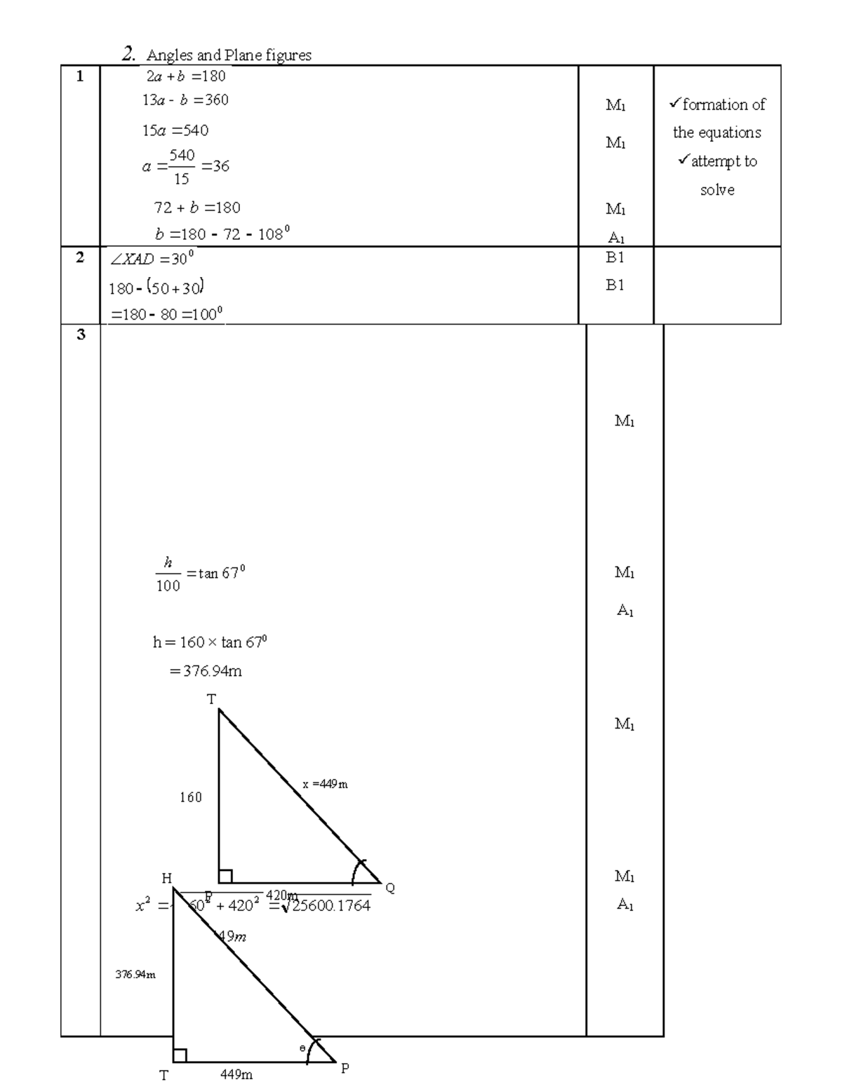 Angles and Plane Figures ANS - 2. Angles and Plane figures 1 13 360 2 ...