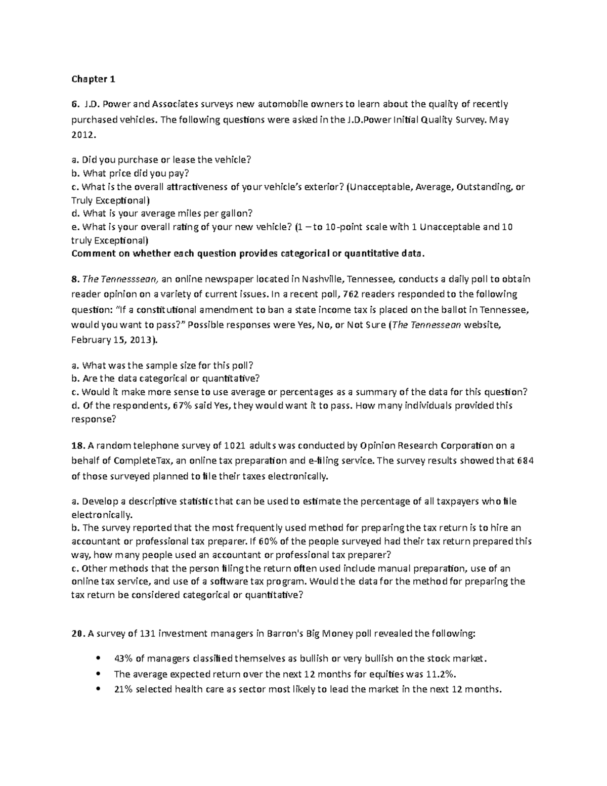 Chapter 1. Problems Data Management - Chapter 1 6. J. Power and ...
