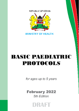 Basic Paediatric Protocols 2016 - BASIC PAEDIATRIC PROTOCOLS for ages ...