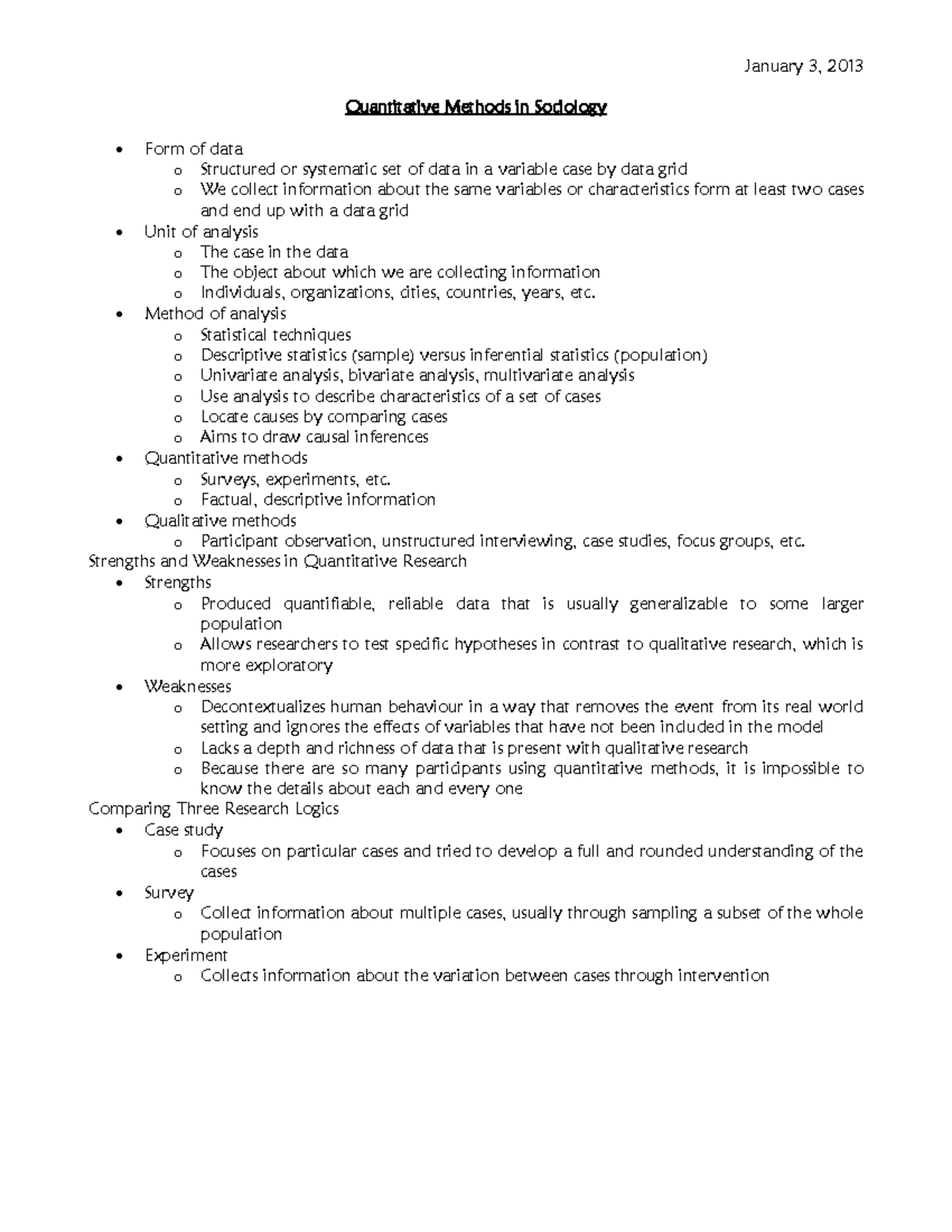 Lecture Notes, Lectures 1 - 14 - Min Zhou - January 3, 2013 ...