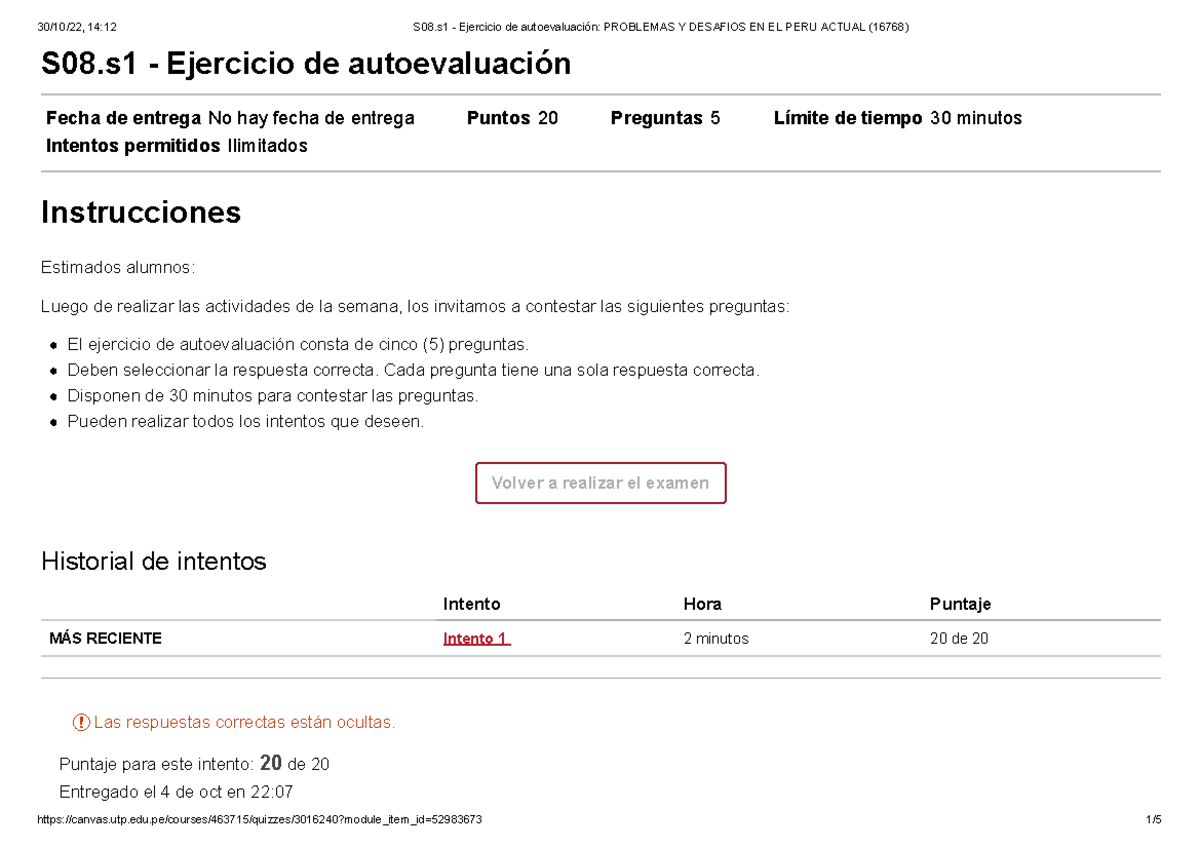S08.s1 - Ejercicio de autoevaluación Problemas Y Desafios EN EL PERU ...