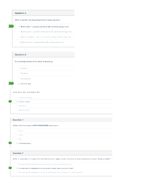 Physio Week 3 Activity Quiz Biol 261 Studocu