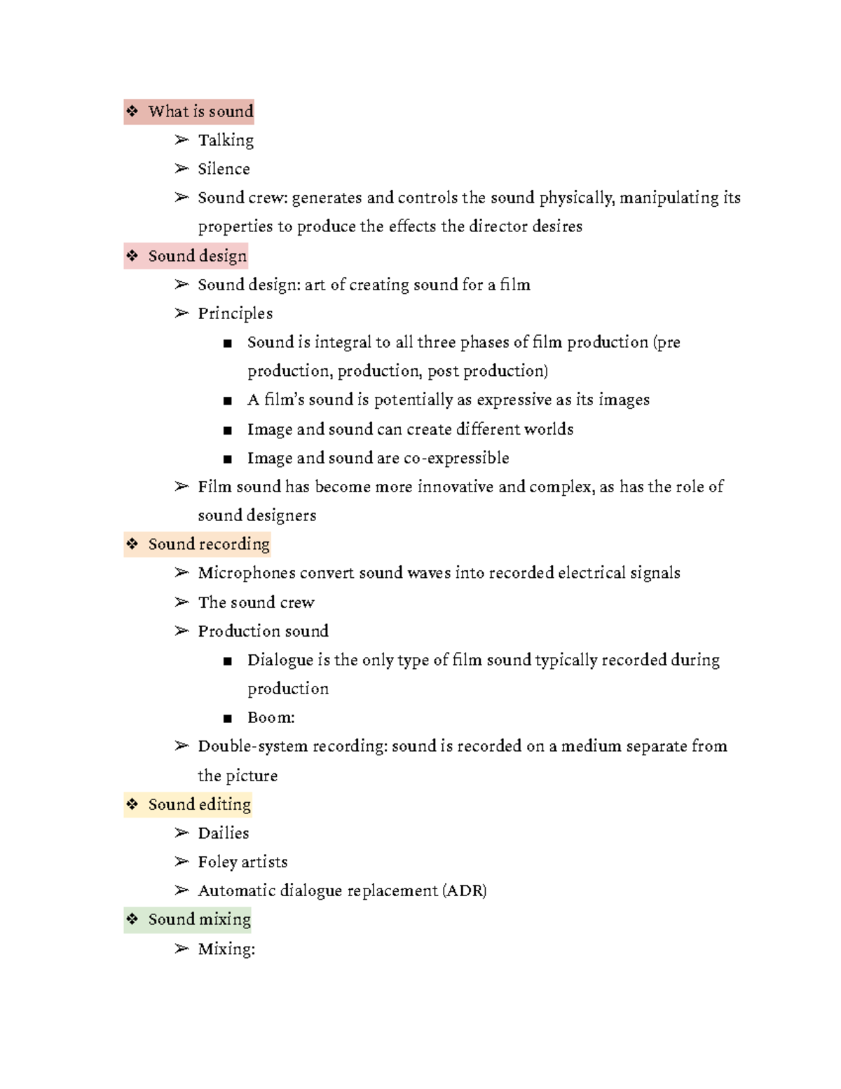 Ch.9 - The professor moves along pretty quick so these notes can help ...